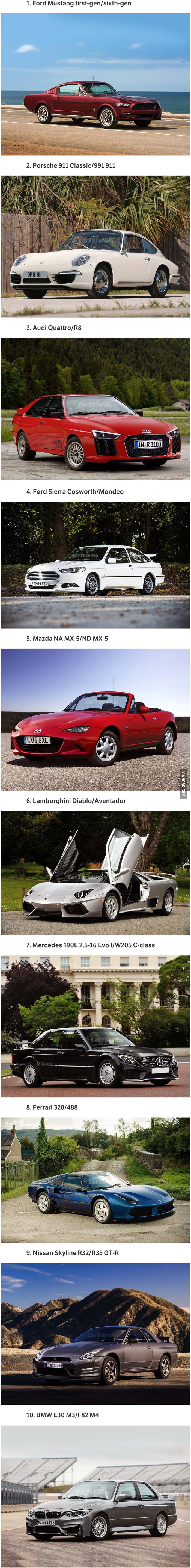 10 Iconic Old Cars With Modern Front-End Swaps - 9GAG