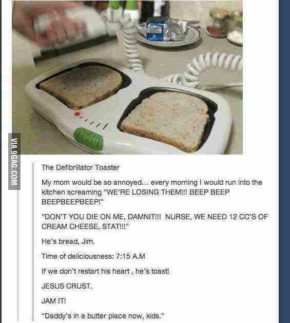 The Defibrillator Toaster - 9GAG