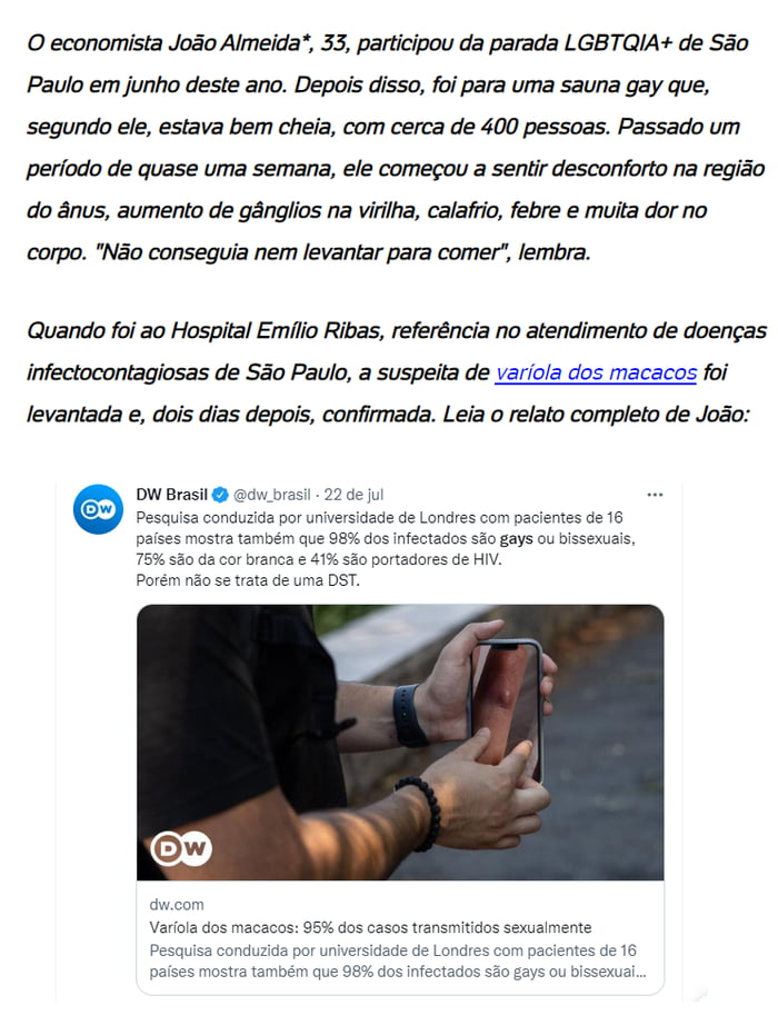 Agora a OMS declarou estado de emergência global. Mesmo sabendo que a ...