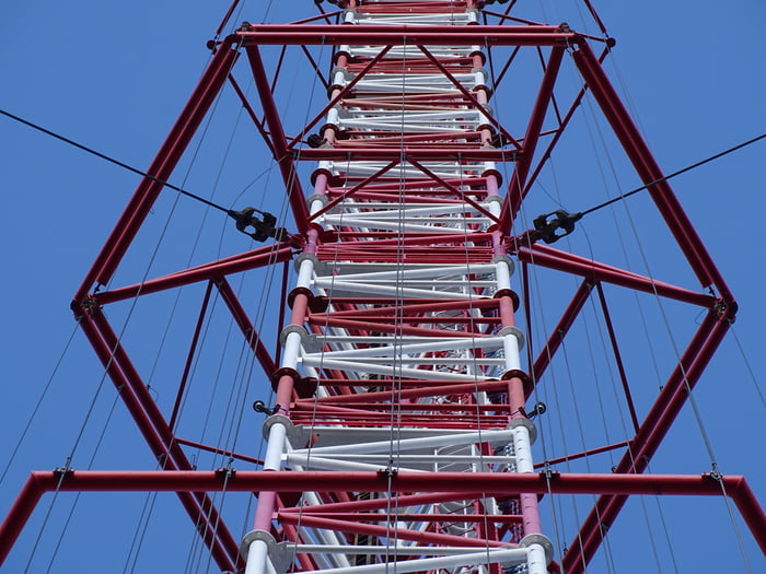Liblice Transmitter, section from a 355 meters tall tower. - 9GAG