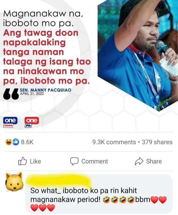 "respect my opinion" - bbm supporter na walang self respect. - 9GAG