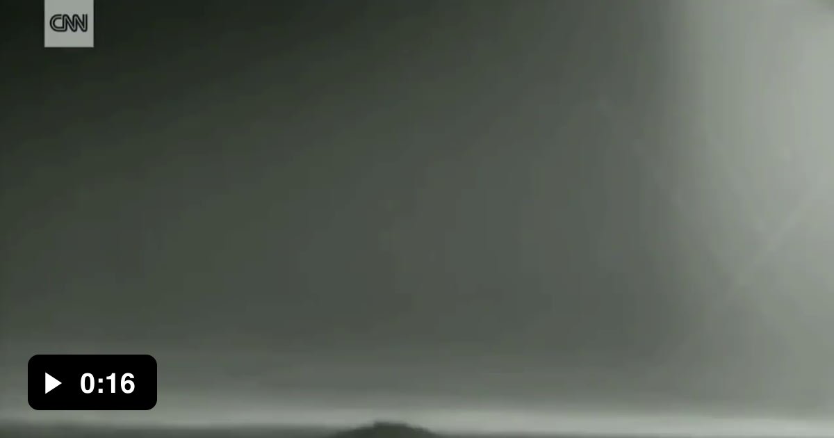 Close-up slow motion shot of atmospheric nuclear explosion. From ...