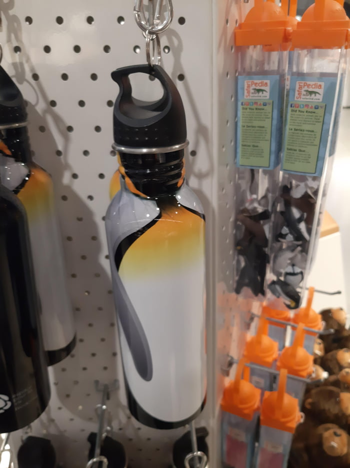 This penguin water bottle. wtf - 9GAG