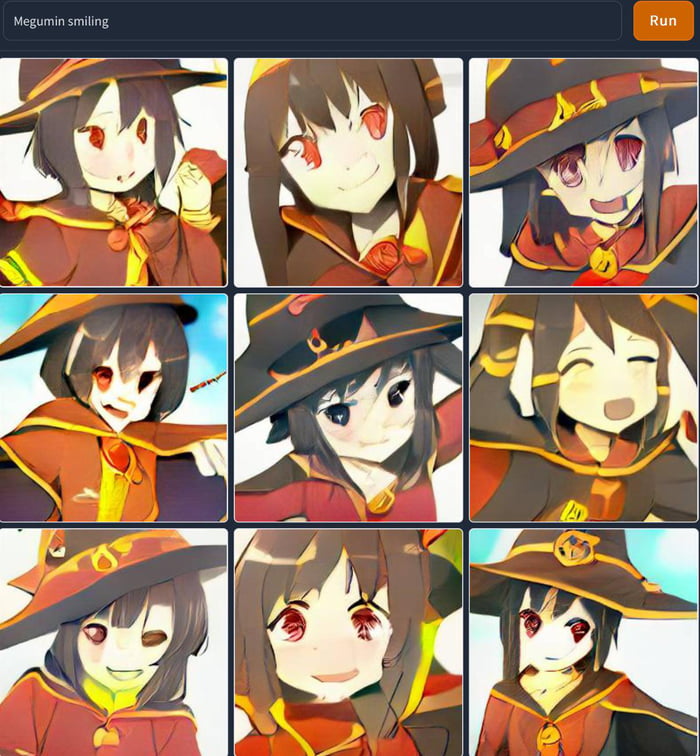 Megumin drawn by AI - 9GAG