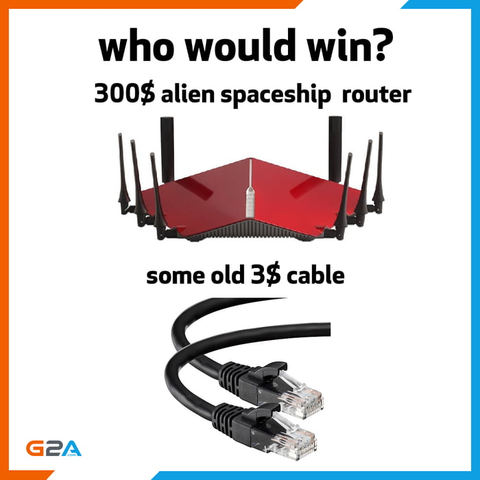 Definitely the cable - 9GAG