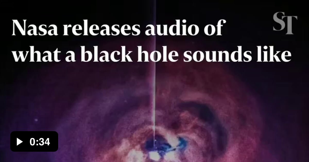 What a black hole sounds like - 9GAG