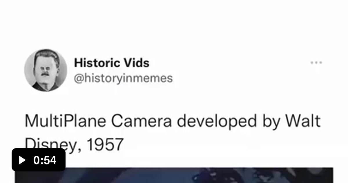 MultiPlane camera developed by Walt Disney, 1957 - 9GAG
