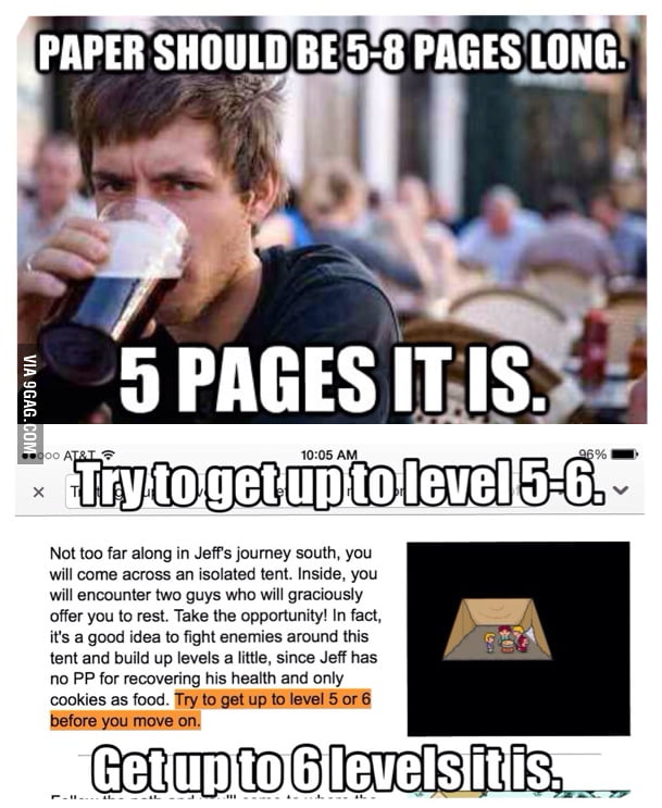 The difference between work in school and work in games. - 9GAG