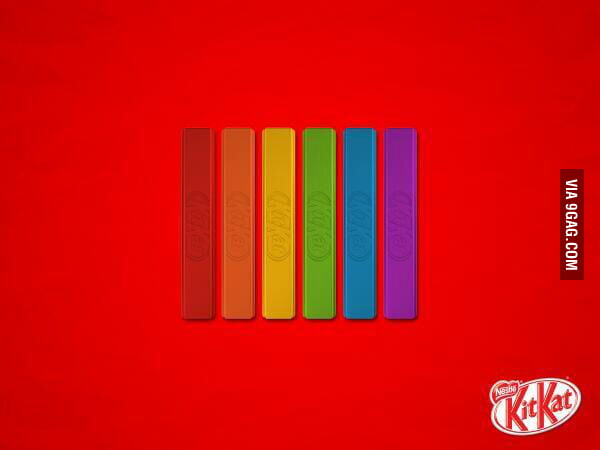 Kit Kat showing support for World Pride - 9GAG