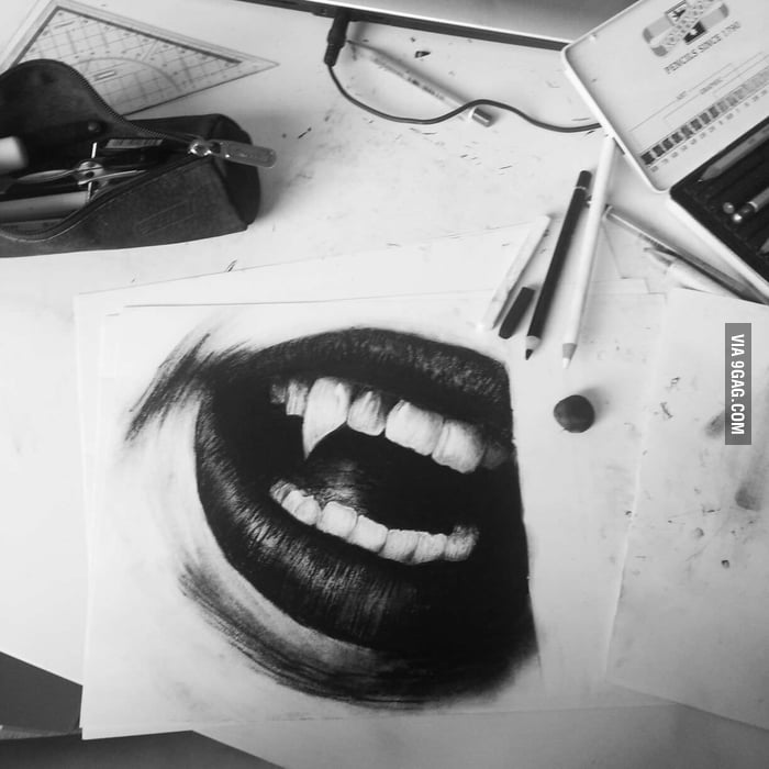 My actually not so realistic drawing - 9GAG
