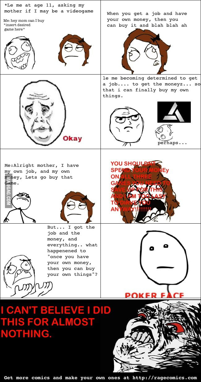 First rage comic I've ever made. Hope its at least readable. - 9GAG
