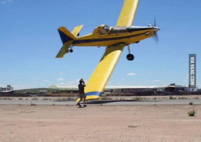 "I didn't bring my zoom lens. Fly by again a little closer." - 9GAG
