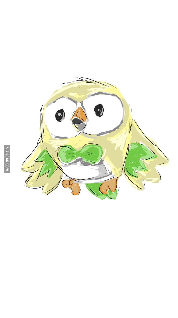 My rowlet. Criticisms are welcome. - 9GAG