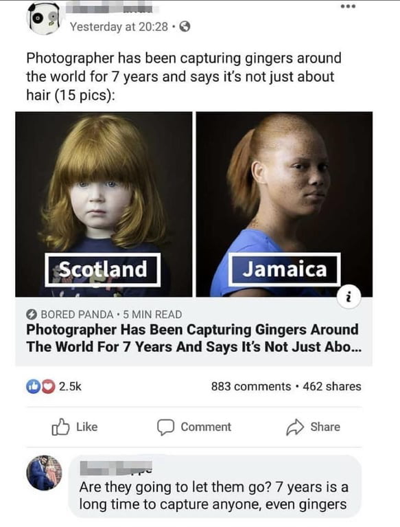 Photographer, the bane of gingers - 9GAG