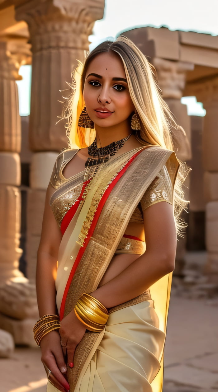 Russian in saree. AI Art. - 9GAG