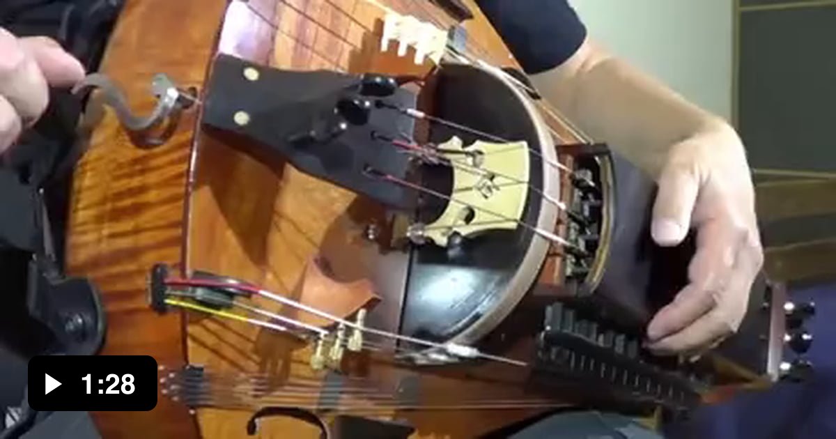 Andrey vinogradov playing the hurdy gurdy. This instrument sounds ...