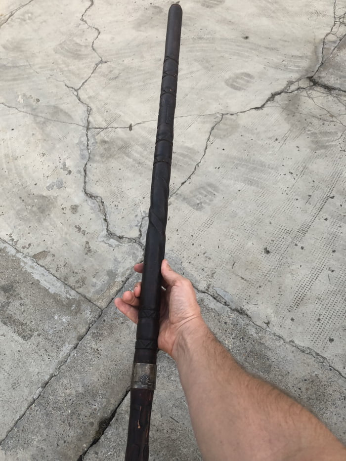 Rate my stick. 20 century rose wood stick carved with Camino de ...