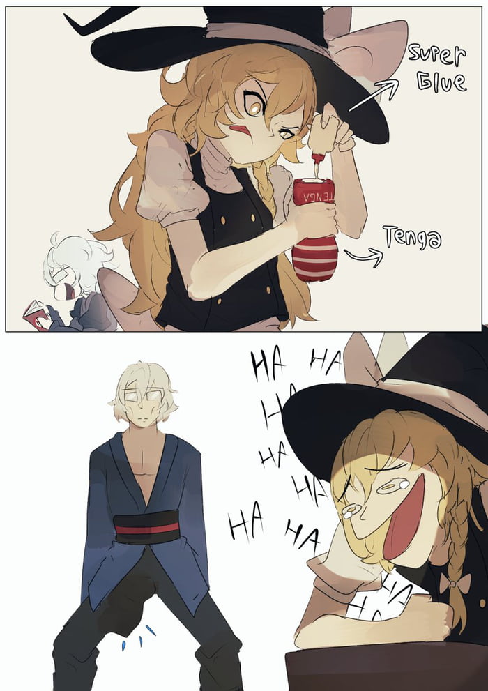 Marisa doing a little trolling (by @naufaldreamer) - 9GAG