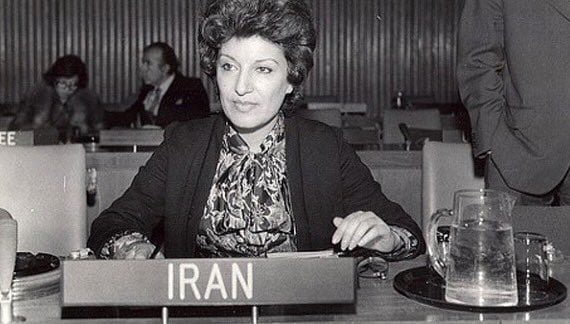 This is Mahnaz Afkami at the @UN Iran’s first Minister of Women’s ...