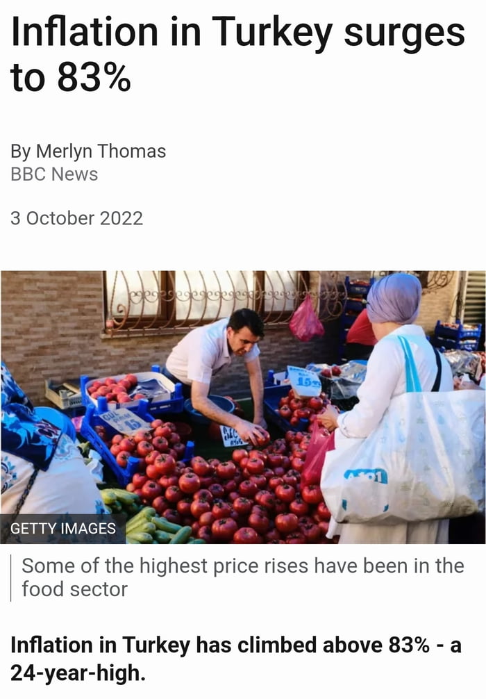 Honest question for Turks: what's life like with such high inflation ...