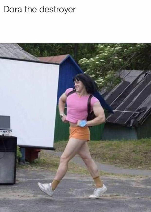 Dora the muscle waifu - 9GAG