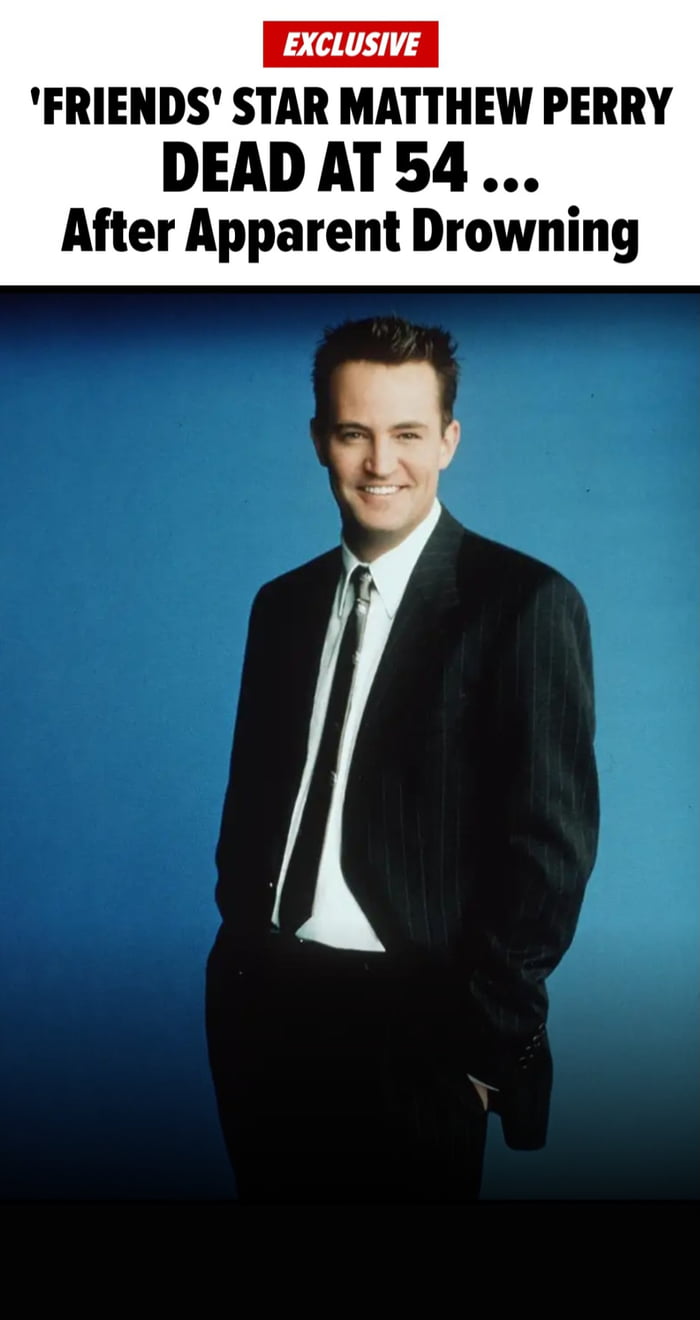 RIP. Not much of a celebrity guy. But I did grow up watching friends ...