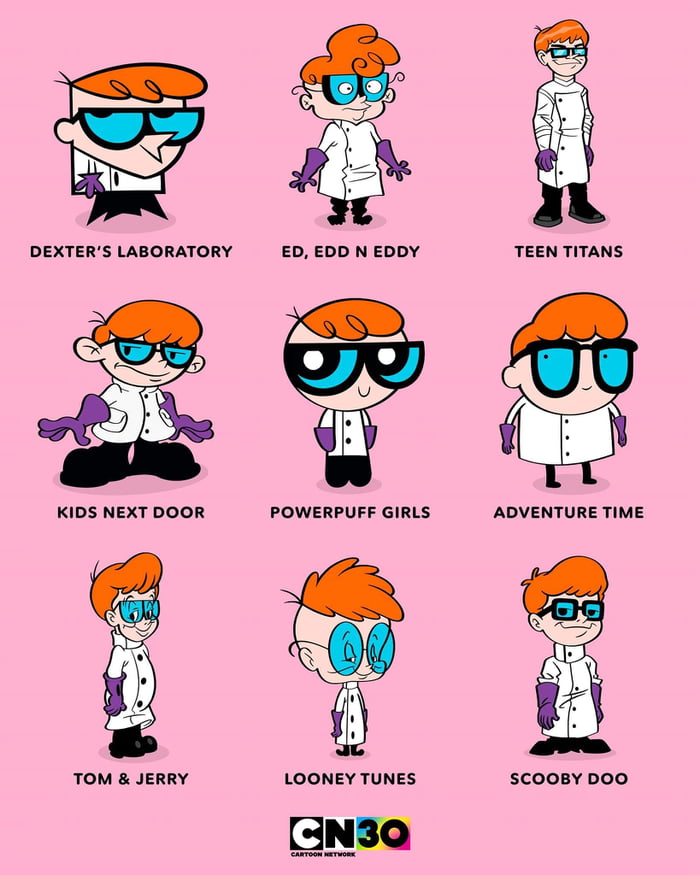 Dexter drawn in different styles - 9GAG