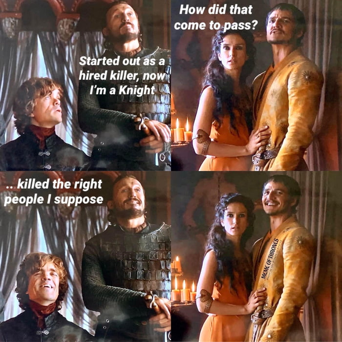 I love GOT memes. Much better the S6 or S7 except the one where Cercei ...