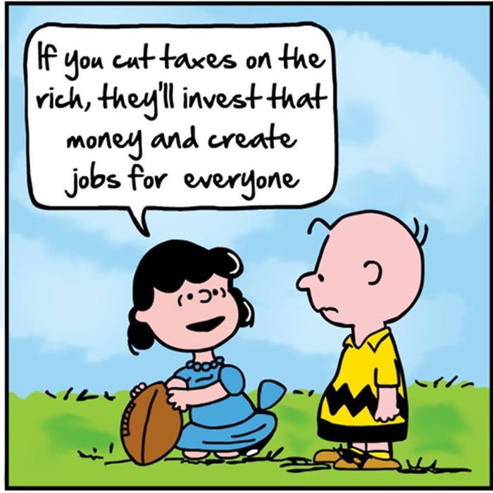 Trickle-down Charlie Brown! - 9GAG