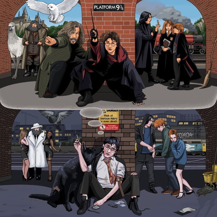 Take a trip to Hogwarts. - 9GAG