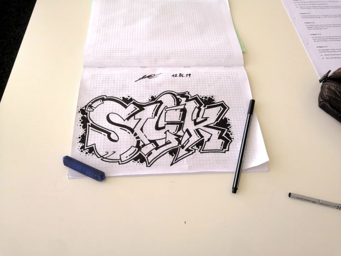How To Draw Graffiti Art On Paper