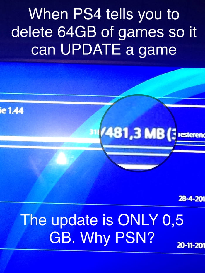 What Just happend to me. I had to delete 2 games for this - 9GAG