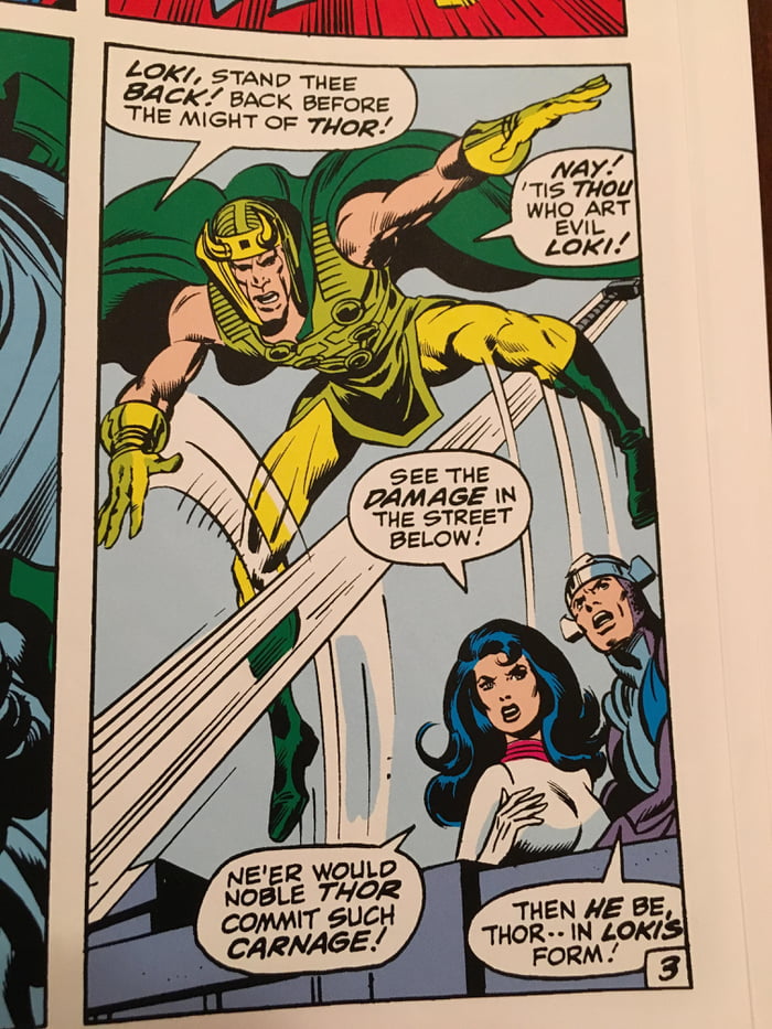 Ted Danson as Loki in Thor 180! Pencils Neal Adams and Inker Sinnott - 9GAG