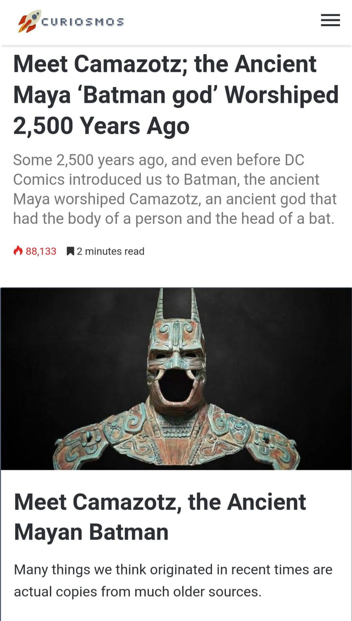 Mayan Batman - 9GAG