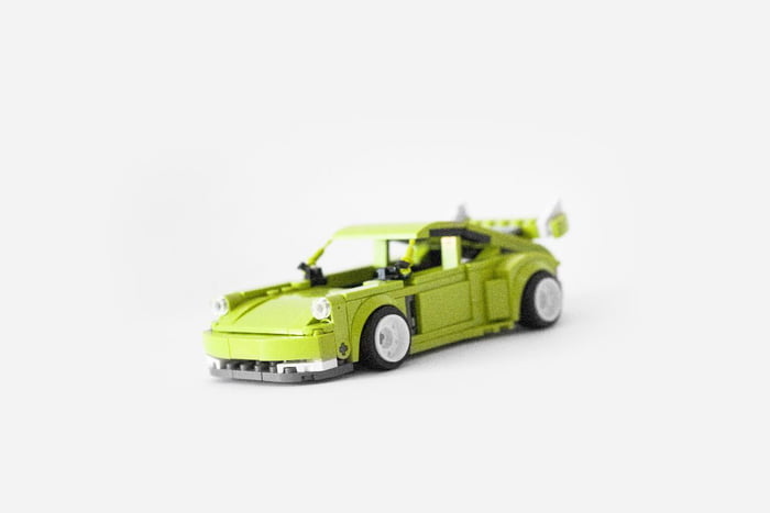 Lego Porsche 911 RWB wide body in lime green this time :) - 9GAG