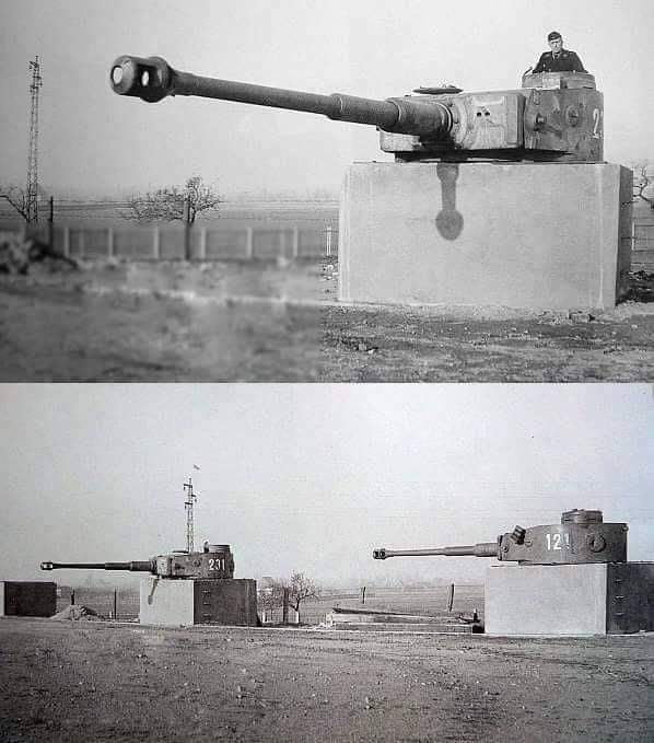 Concrete bunkers with Tiger turrets used as gun emplacements - 9GAG