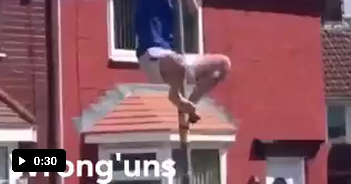 Climbing up a street light what could go wrong - 9GAG