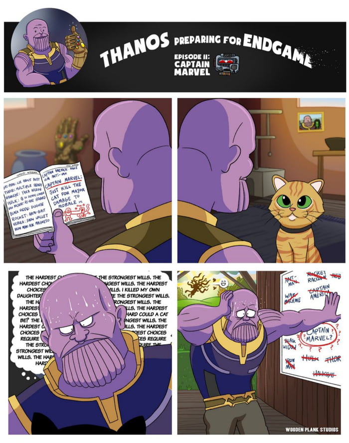 Thanos Preparing For Endgame Episode 11: Captain Marvel (last episode) - 9GAG