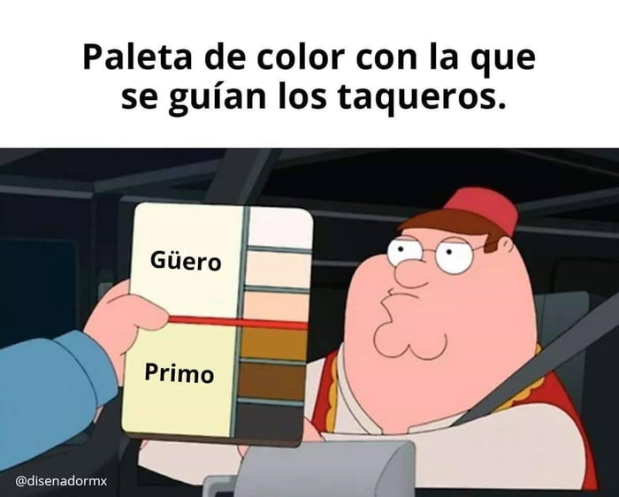 Yo le pondría más colores oscuros al güero - 9GAG