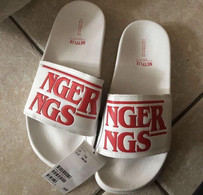 There’s something strange about these Stranger Things sandals - 9GAG