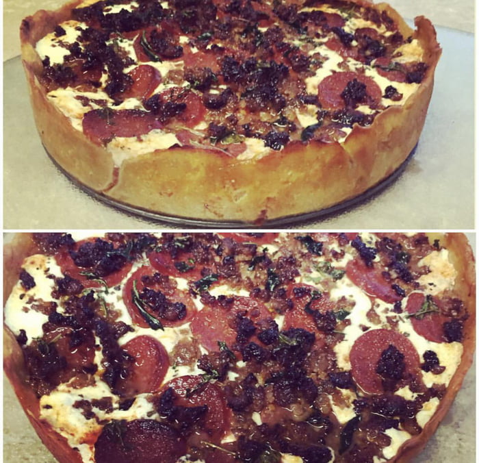 Chicago Deep Dish Pizza - 9GAG