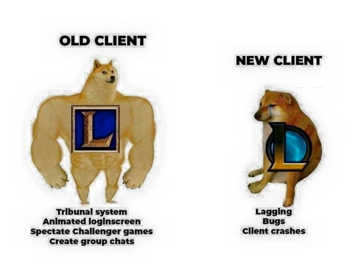 Old League Client vs. New League Client - 9GAG
