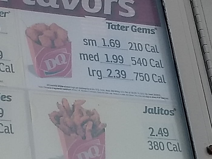 Small Town Texas Dairy Queen has Tater Gems Y'all!!! Not Tater Tots, Gems. Maybe I just never ...