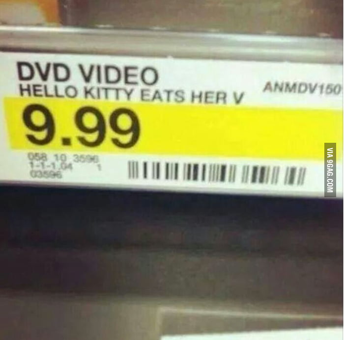 Hello kitty eats her WHAT?! - 9GAG