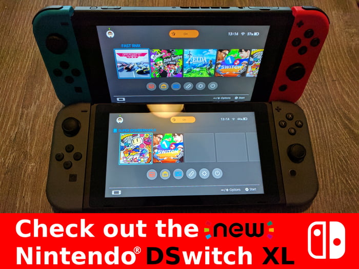 Check out the NEW Nintendo DSwitch XL - 9GAG