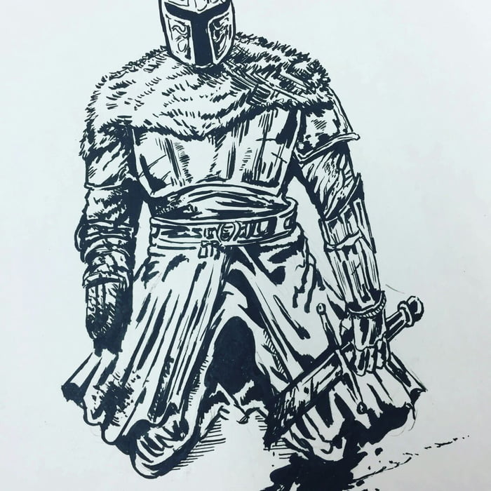 A Dark Souls drawing I made - 9GAG