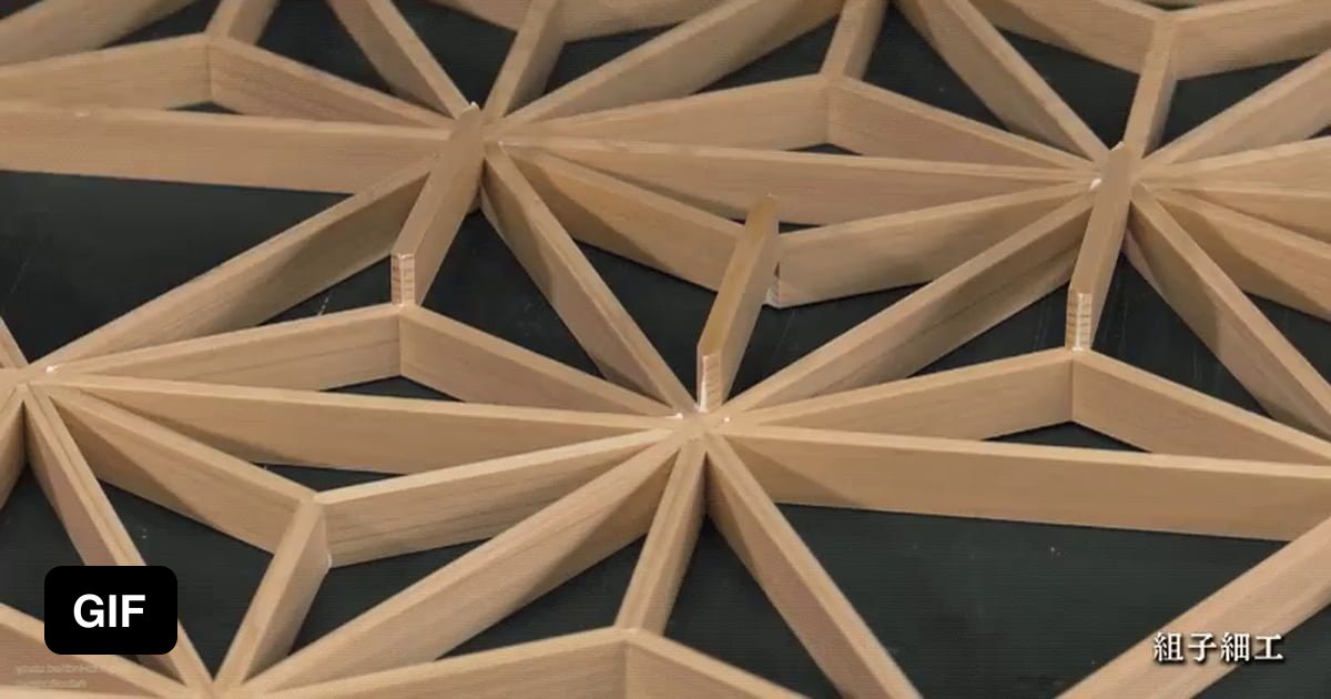 Asanoha Kumiko Pattern - 9GAG