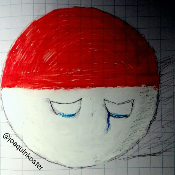 Sad polandball - 9GAG