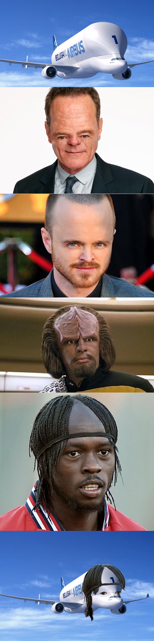 Airbus Beluga XL - oversized forehead - 9GAG