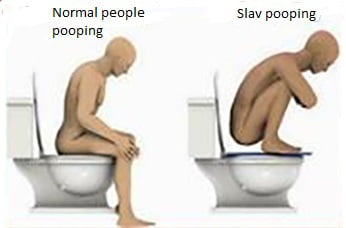 Slav pooping - 9GAG